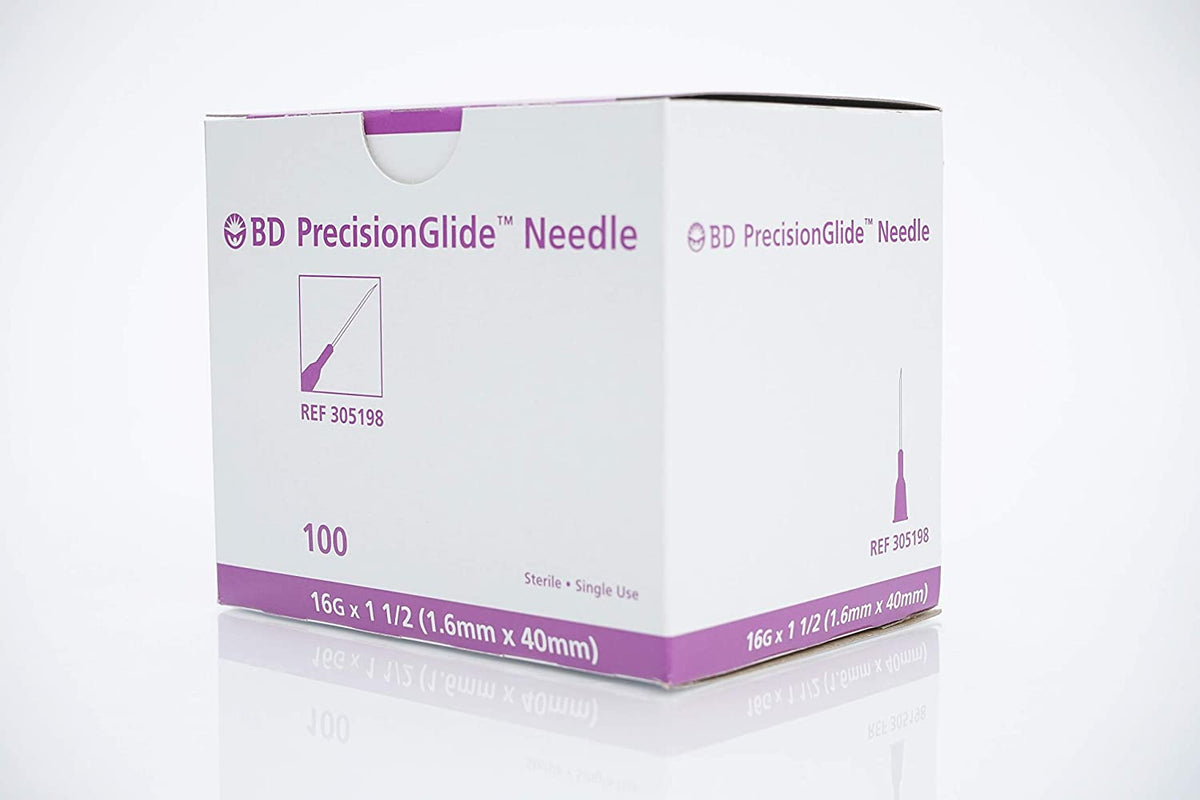 16G x 1 1/2" - PrecisionGlide Needle | 100 per Box — C6.ca