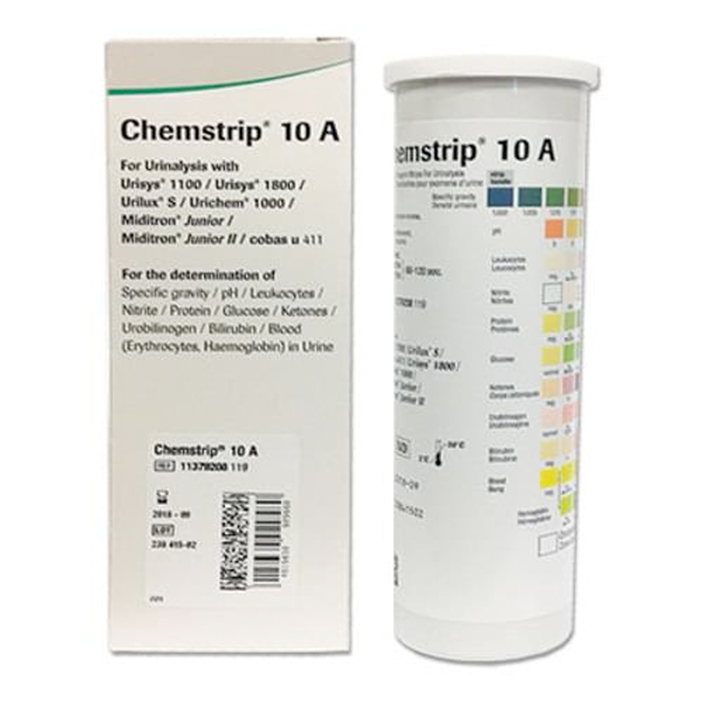 Roche Chemstrip® 10A Urinalysis Test Strips | 100 per Pack — C6.ca